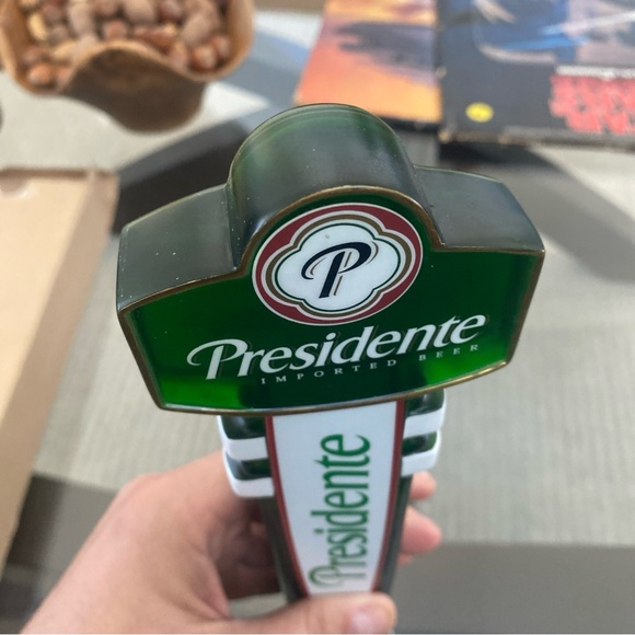 Other | Rare Presidente Imported Beer Green Translucent Logo Beer Tap ...